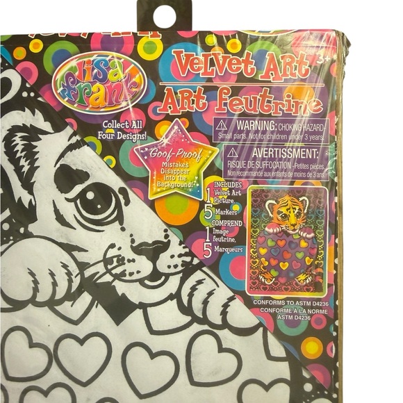 Lisa Frank | Office | New Lisa Frank Tiger Velvet Art Drawing Picture ...